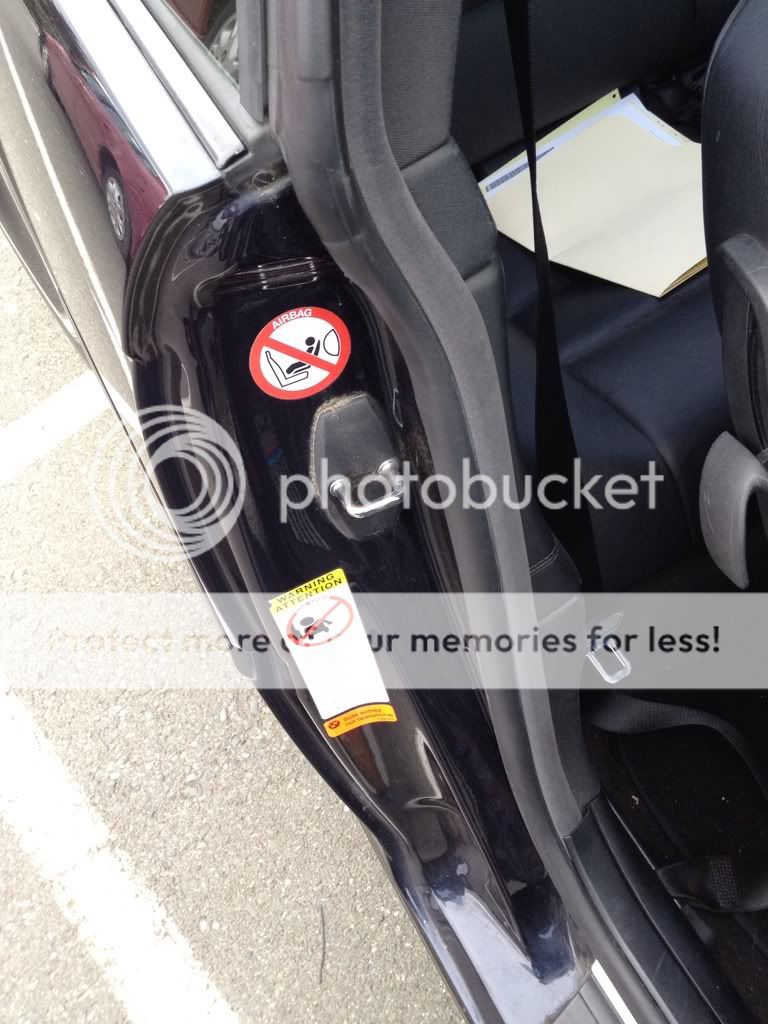 "Side Airbag Not Operational" sticker? | E46 Fanatics Forum