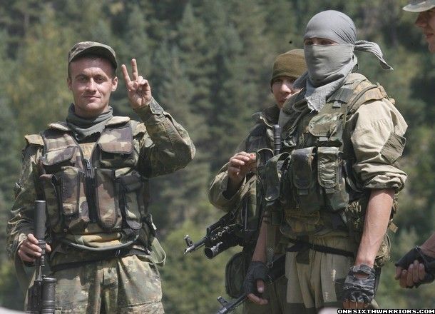 Russian sniper in Gorka uniform